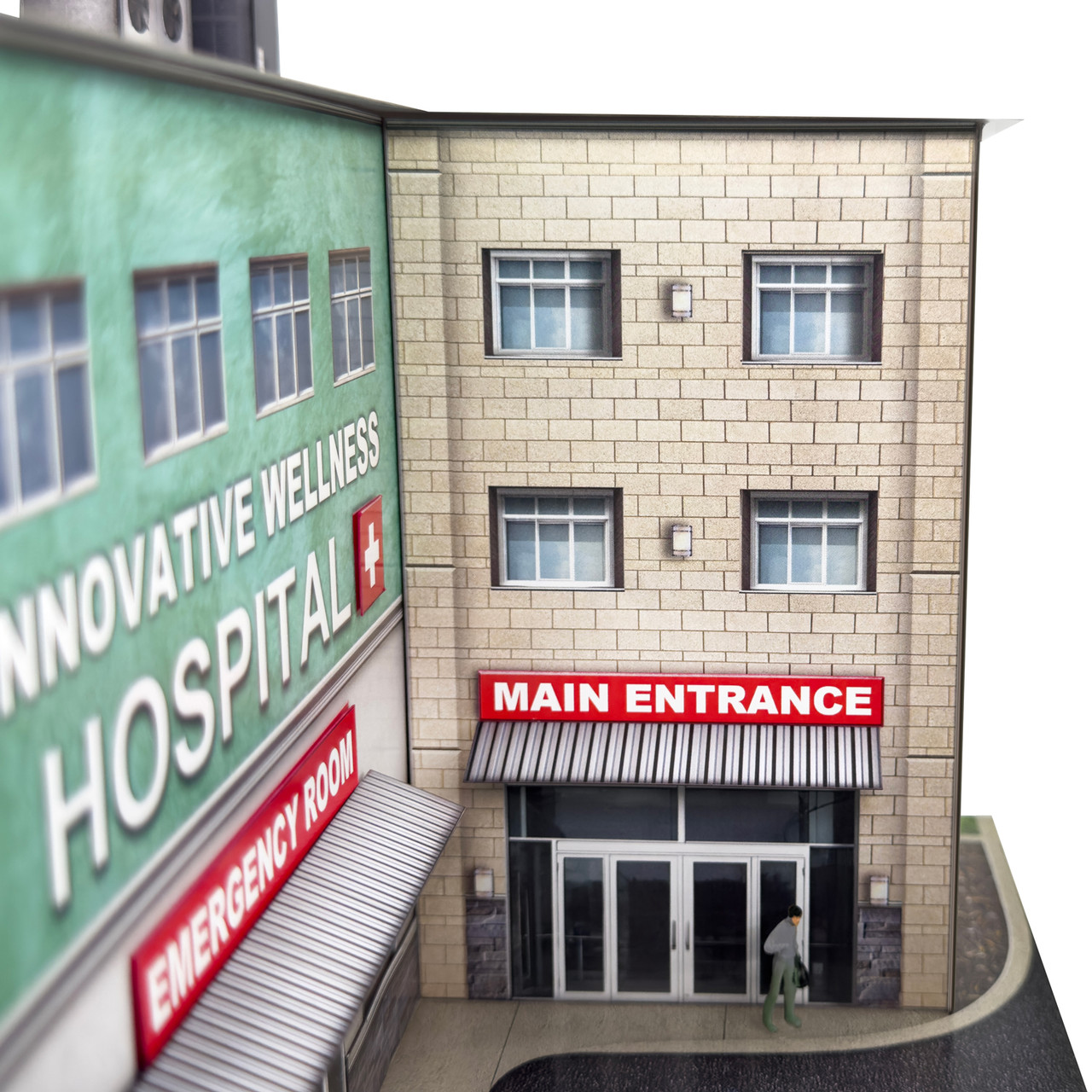 BK 6481 Hospital for Building Kits by Innovative Hobby Supply