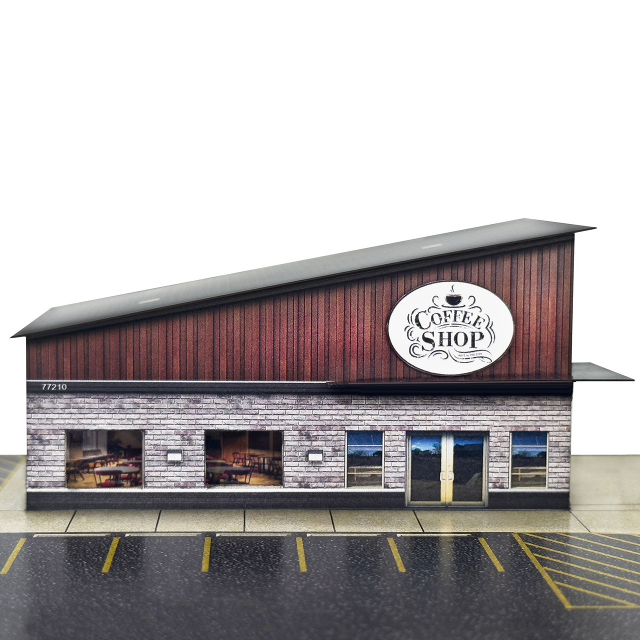 BK 2112 1:160 Scale "Convenience Store and Coffee Shop" Photo Real ...
