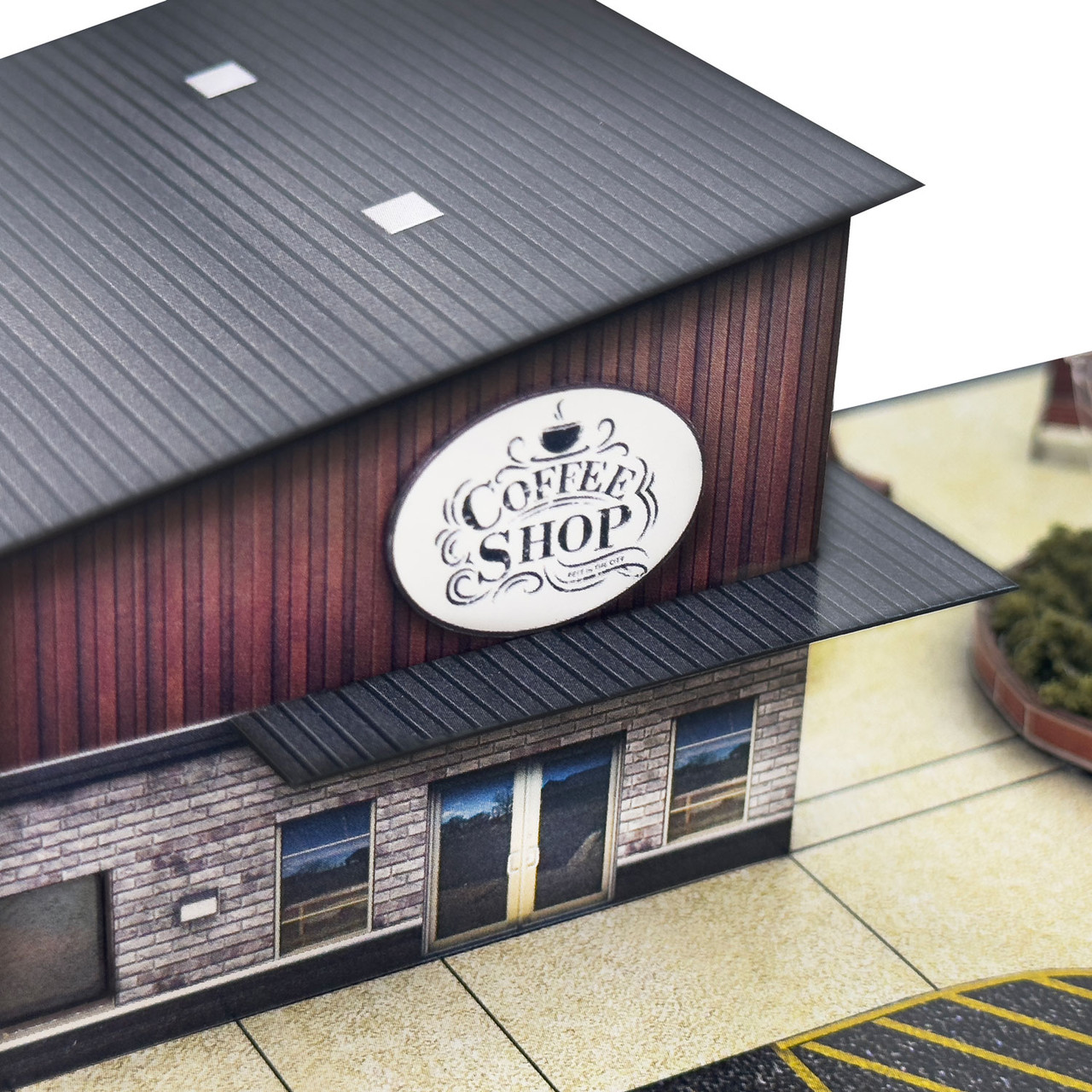 BK 2112 1:160 Scale "Convenience Store and Coffee Shop" Photo Real ...