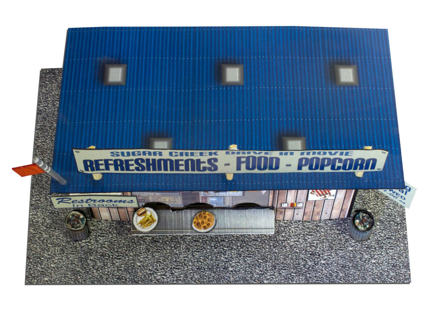 Bk 4819 148 Scale Drive In Theater Photo Real Scale Building Kit For