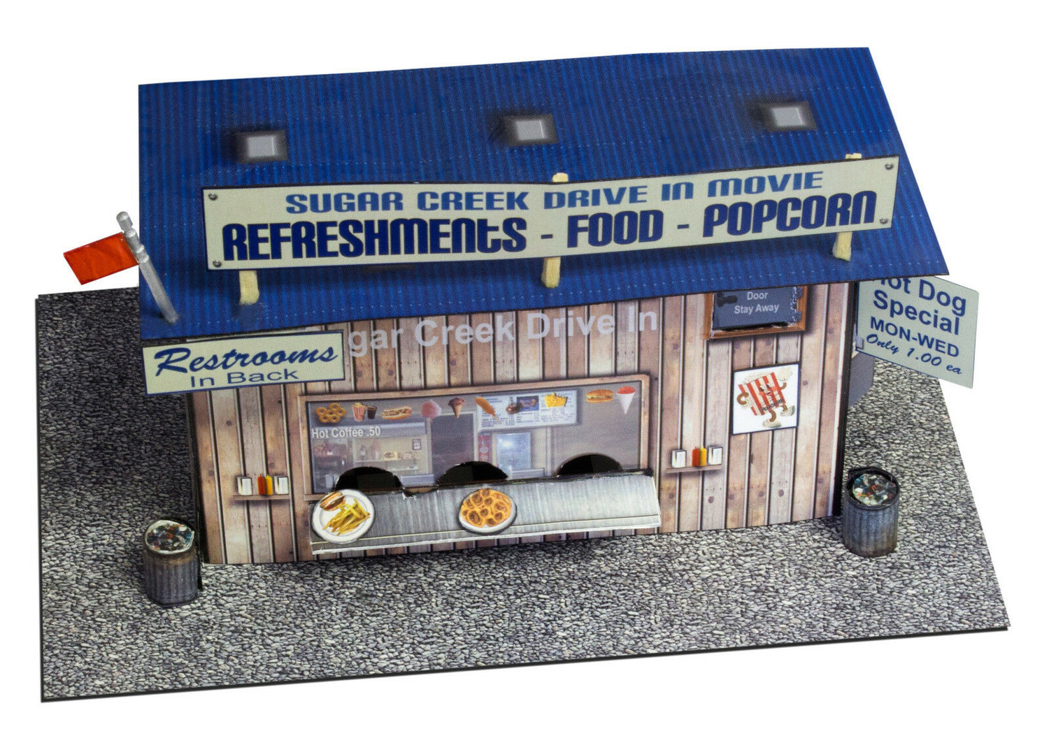 Bk 4819 148 Scale Drive In Theater Photo Real Scale Building Kit For