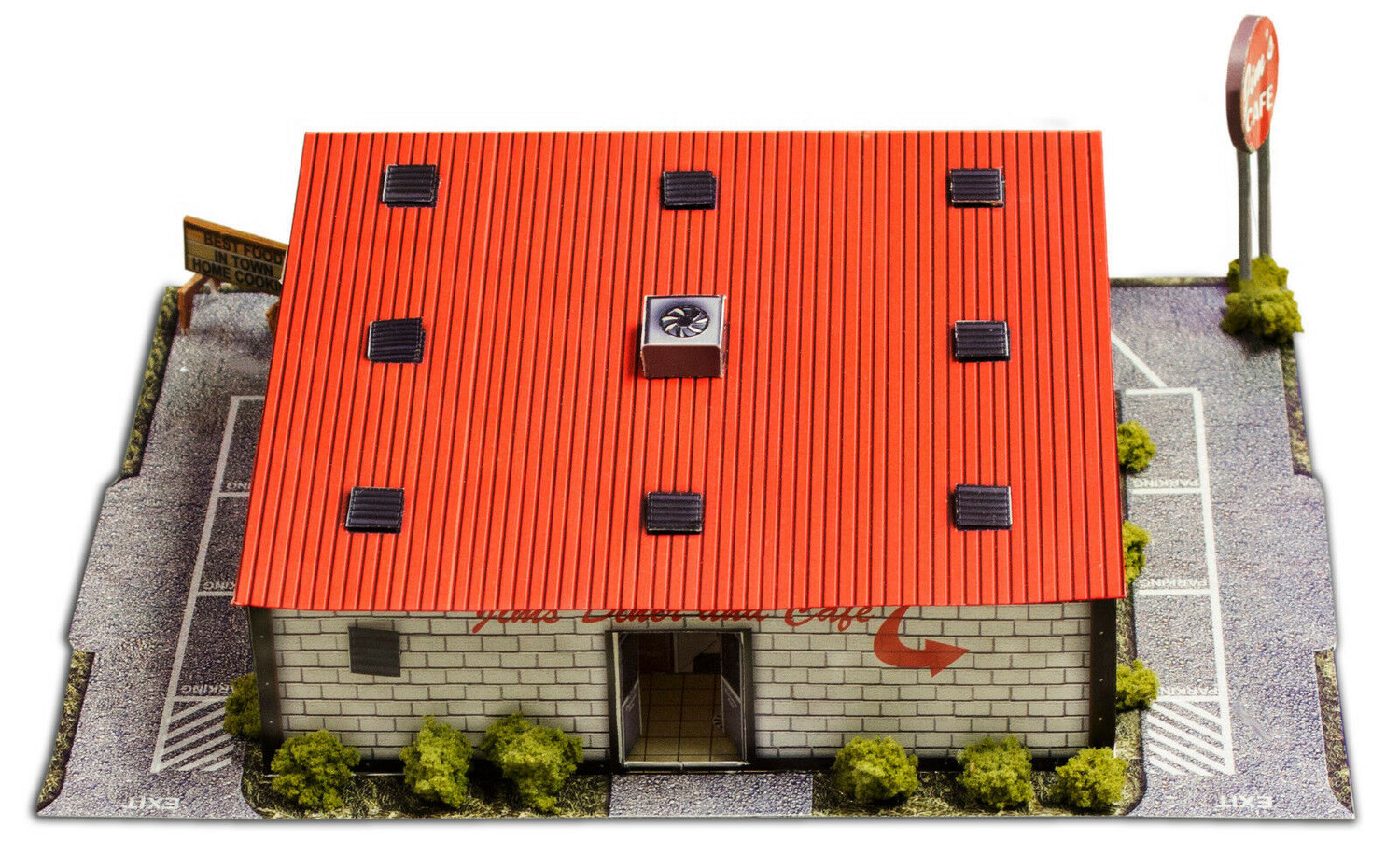 Bk 4820 148 Scale Diner Photo Real Scale Building Kit For Shop All