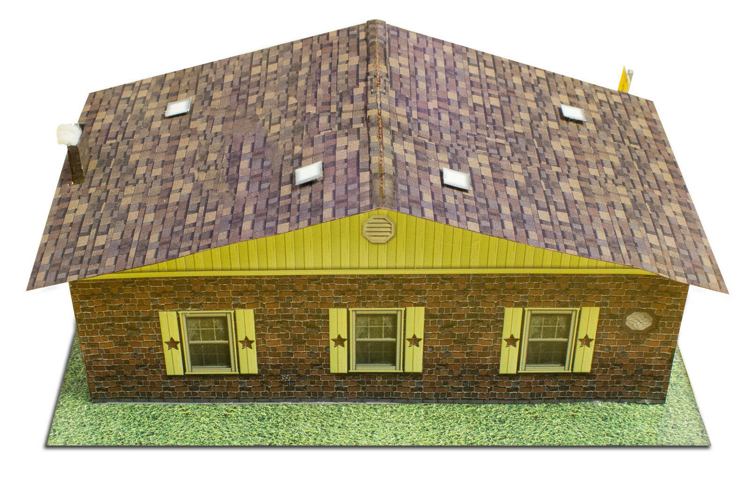 Bk 4821 148 Scale Brick Rambler Photo Real Scale Building Kit For