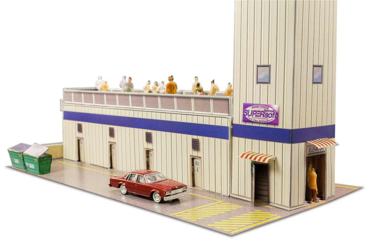 Bk 6424 164 Scale Press And Media Tower Photo Real Scale Building Kit