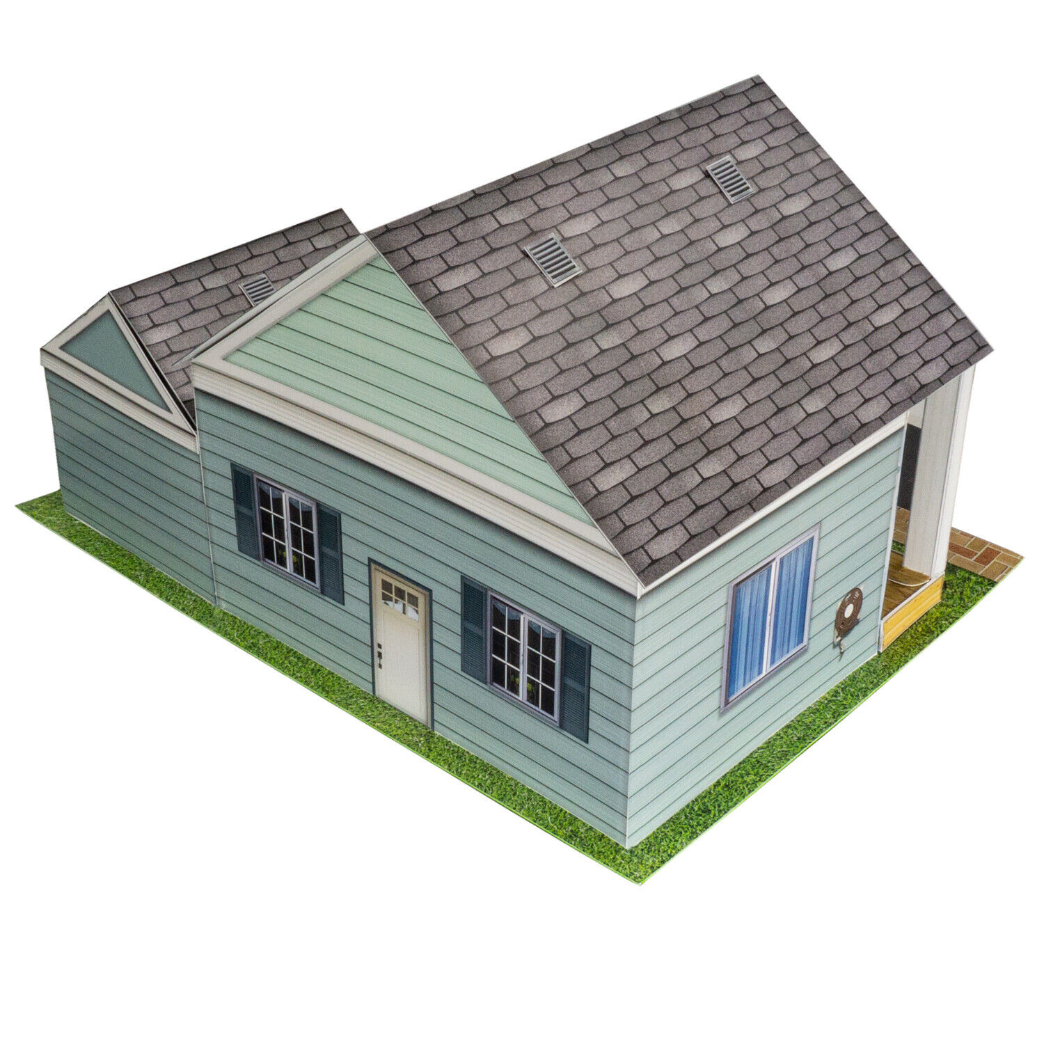 Bk 6452 164 Scale Modern House Photo Real Scale Building Kit For