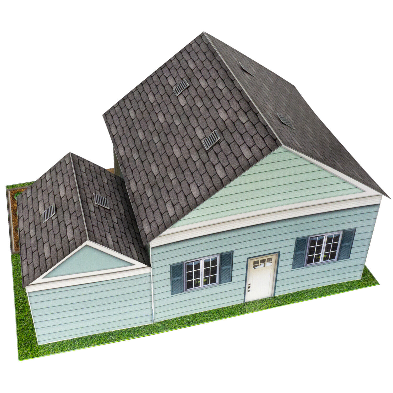 Bk 6452 164 Scale Modern House Photo Real Scale Building Kit For