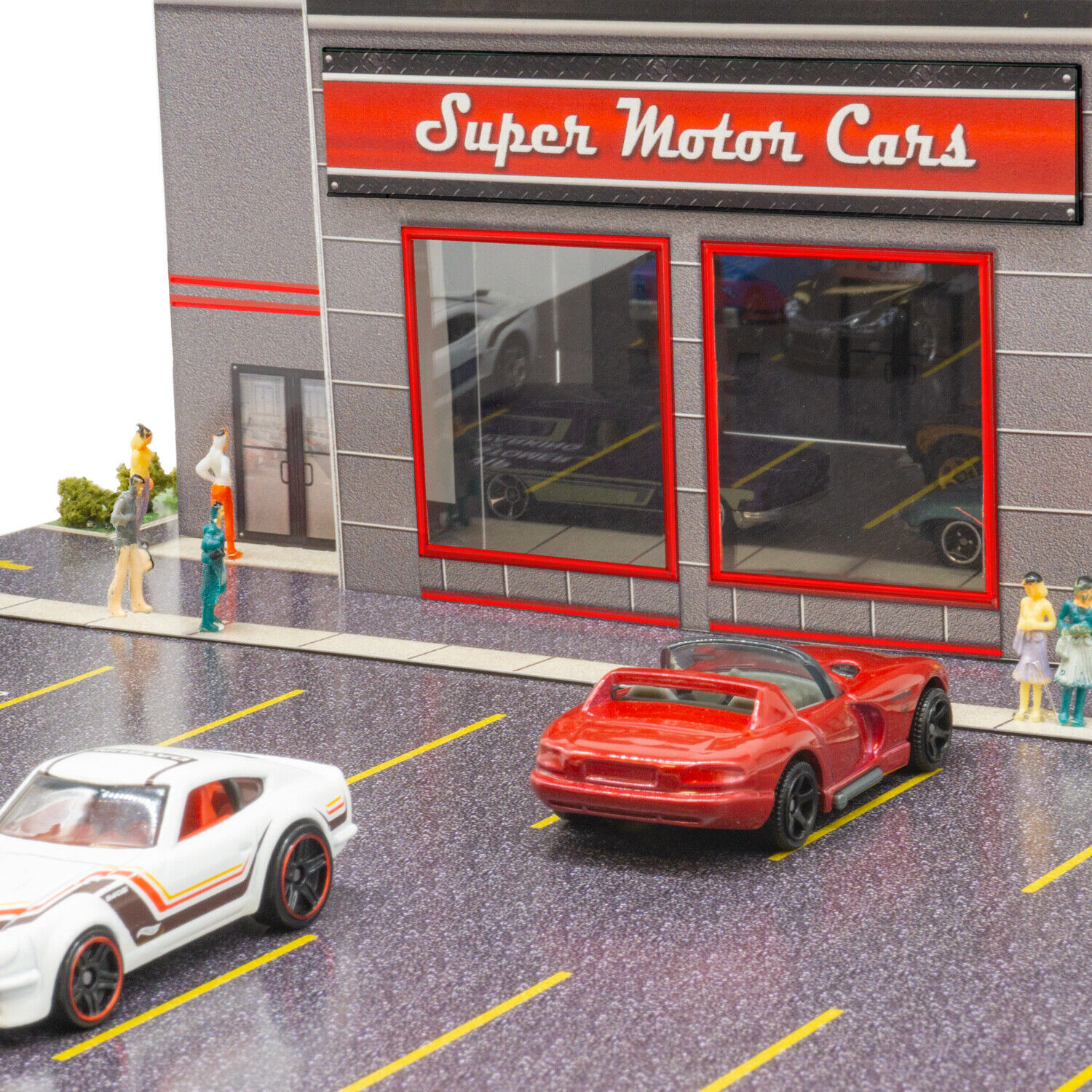 Bk 6444 164 Scale Dealership Building Photo Real Scale Building Kit