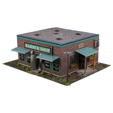 BK 6409 1:64 Scale "Barber Shop" Photo Real Scale Building Kit for Shop ...