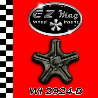 WI 2924-B slotted 5-Spoke Euro Style EZ Mag Wheel Inserts Fits ...