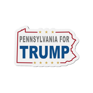 Pennsylvania For Trump Gold Stars President Donald J Trump PA Die-Cut ...