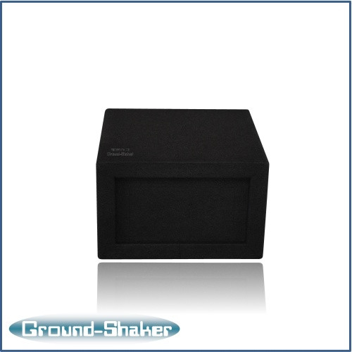 black 8" single ported solo-baric sub box