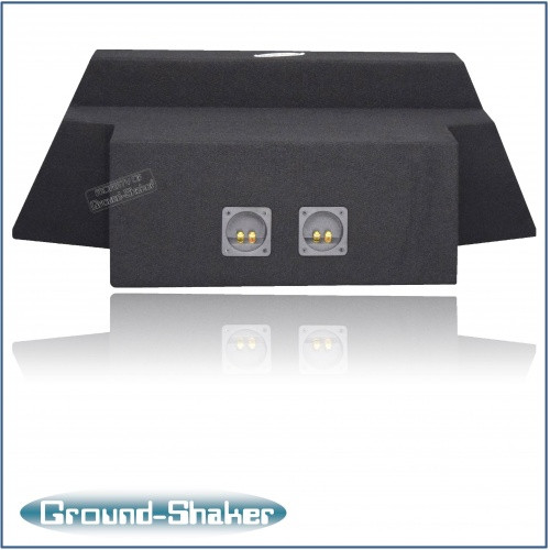 black 10" dual sealed sub box, fits infiniti g35 coupe 2003-2008