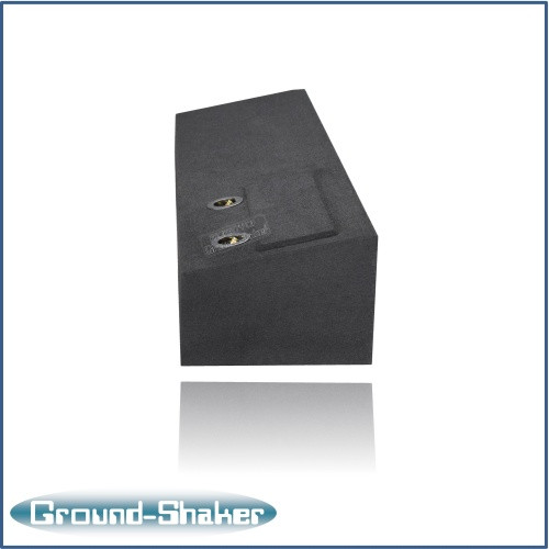 black 8" dual forward firing ported sub box, fits extended and crew cab ...