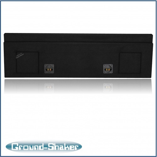 black 8" dual sealed sub box, fits 01-07 gmc sierra crew cab