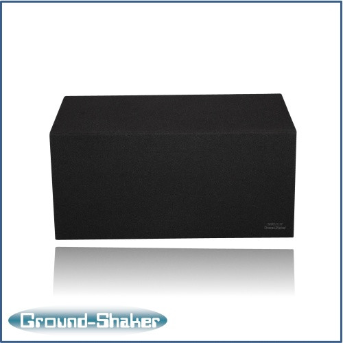 black 10" large single ported solo-baric sub box