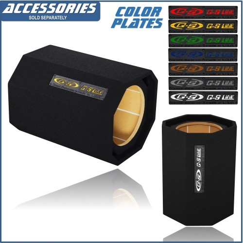 black 10" single ported bass tube