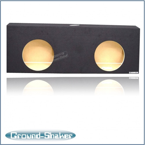 black 12" dual sealed x-large sub box, fits regular cab trucks