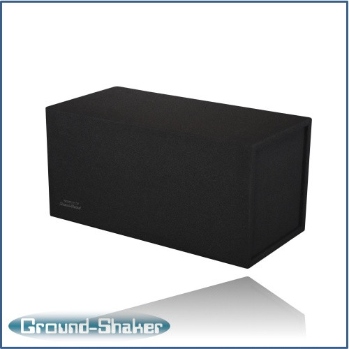 black 12" large single ported solo-baric sub box