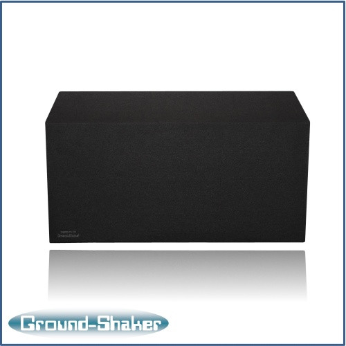 black 12" large single ported solo-baric sub box