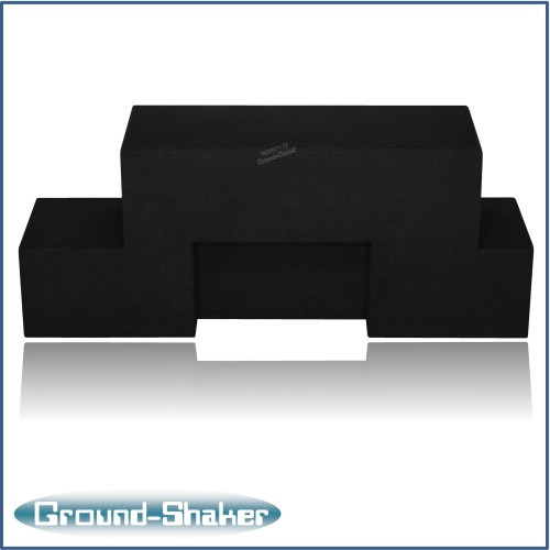 black 12" dual sealed sub box, fits 82-92 chevy camaro