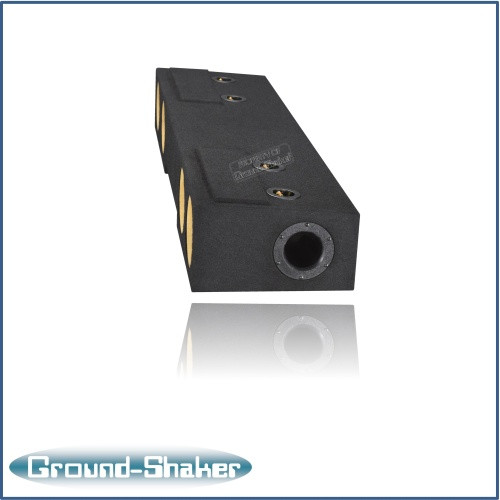 black 4-6” ported sub box, fits extended & crew-cab trucks