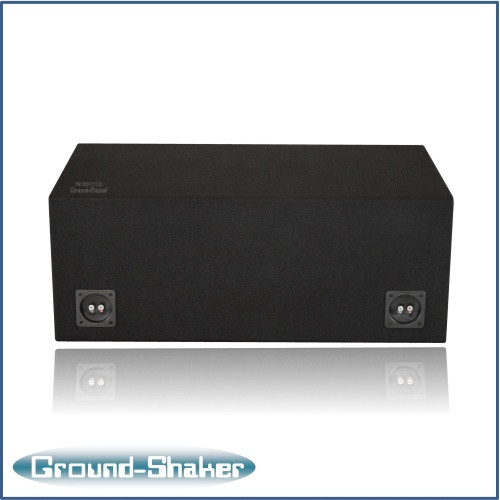 black 10" dual solo-baric center-ported sub box