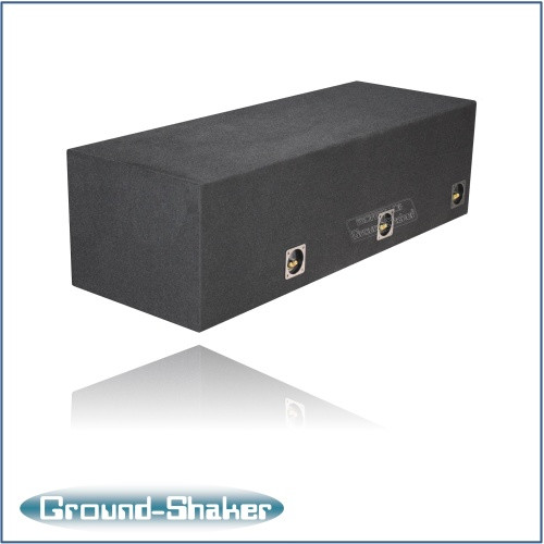 black 10" triple solobaric slot ported sub box