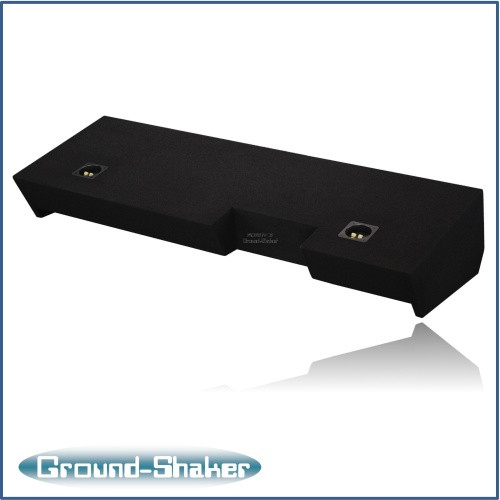 black 12" tw3 dual sealed sub box, fits 19-24 gmc sierra double & crew-cab