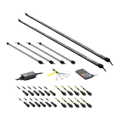 HEISE SMART 6 PIECE MILLION COLOR LED CHASING UNDERCAR KIT (HE-CHASE ...