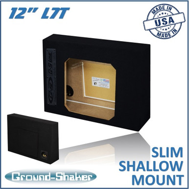black 12” single sealed slim l7t sub box