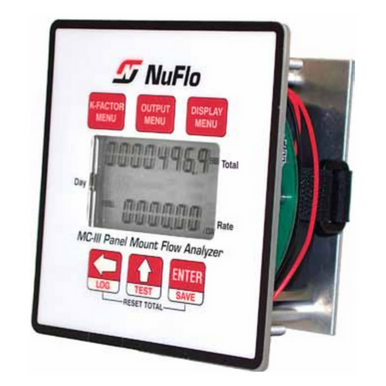 CAMERON™MC-III™ Panel Mount Flow Analyzer - Controls and Meters