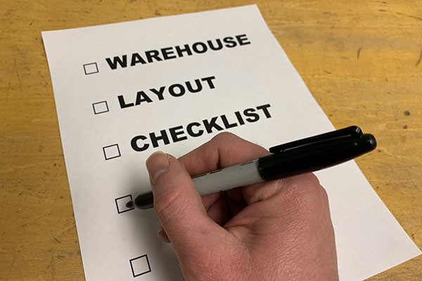 Warehouse Layout and Setup Checklist - Warehouse One, Inc.
