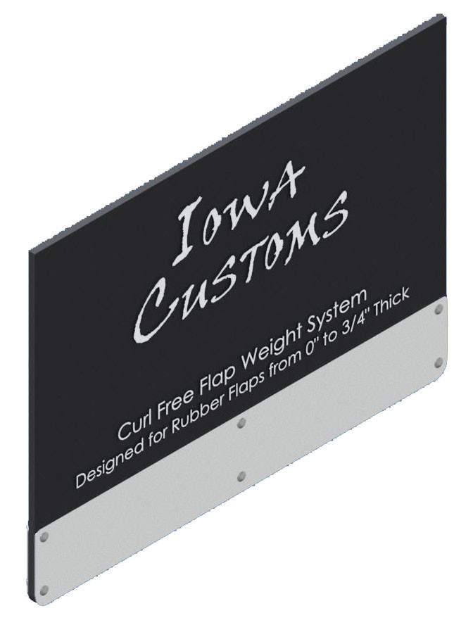 Iowa Customs Curl Flap Weights - Rectangle - 1/2" to 3/4" Thick Flap