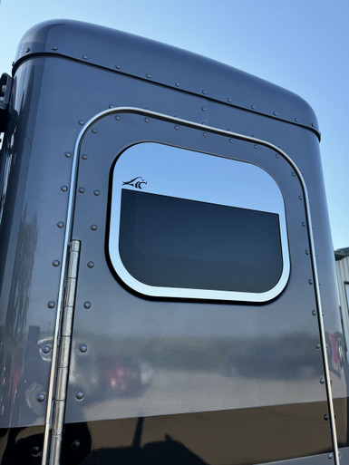 Peterbilt 589 Sleeper Window Trims - Drivers Side