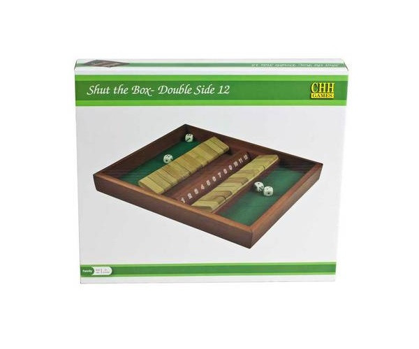 Double Sided 12 Number Shut The Box - Zandatoys