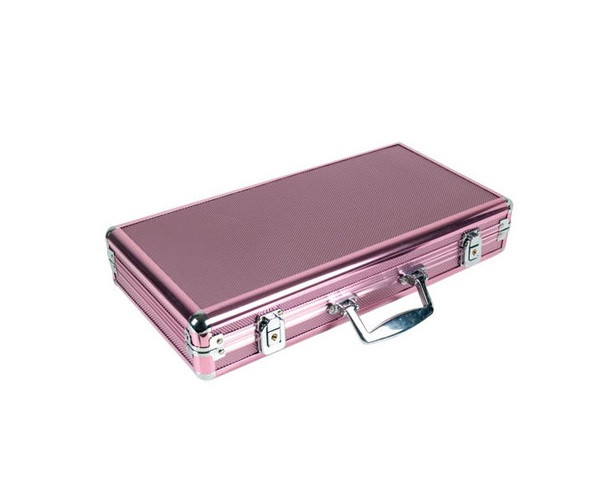 300 PC Pink Poker Set with Aluminum Case - Zandatoys