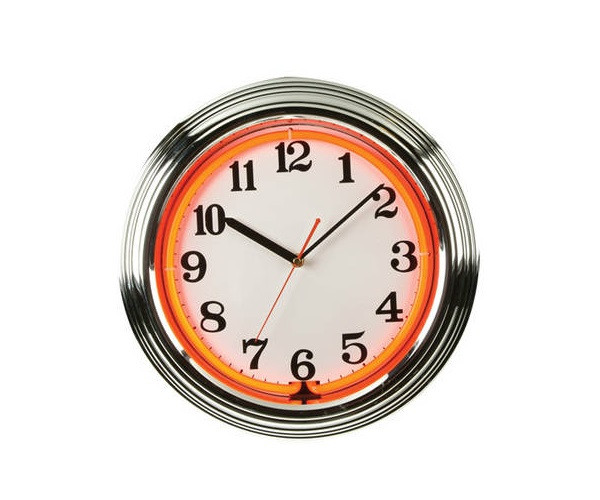 Ruby Red Neon Clock - Zandatoys