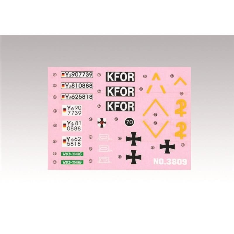 1/24 Heng Long German Leopard 2A5 RC Tank Decals - Zandatoys