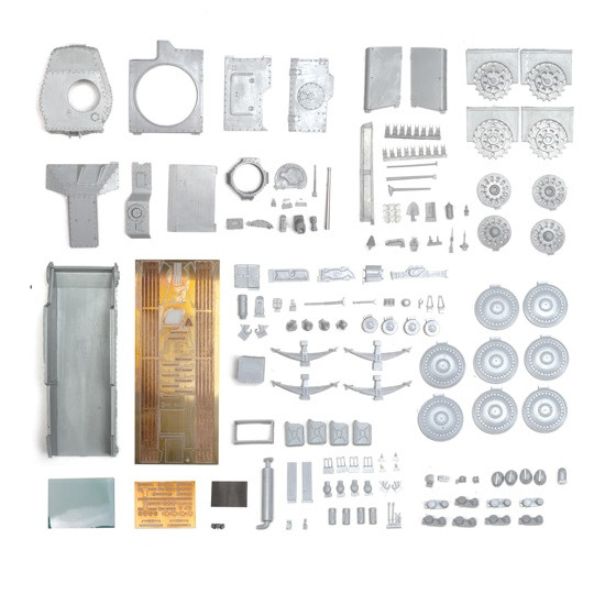 1/16 German Pz.Kpfw 38 Tank Assembly Kit - Zandatoys