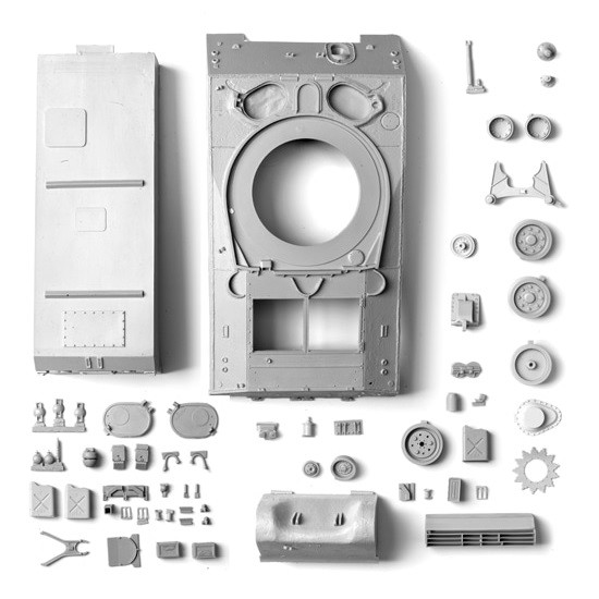 1/16 US M4A3E8 Sherman Tank Assembly Kit - Zandatoys
