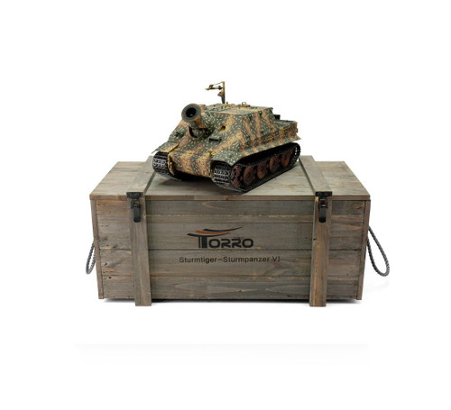 1/16 Torro German Sturmtiger RC Tank 2.4GHz Infrared Metal Edition PRO ...