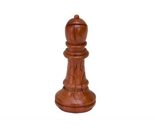 Wooden Bishop Chessmen Puzzle - Zandatoys
