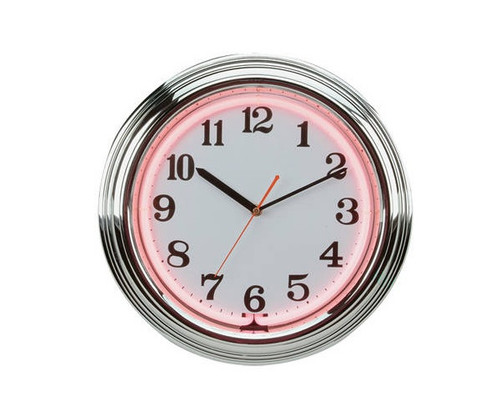 Pink Neon Clock - Zandatoys