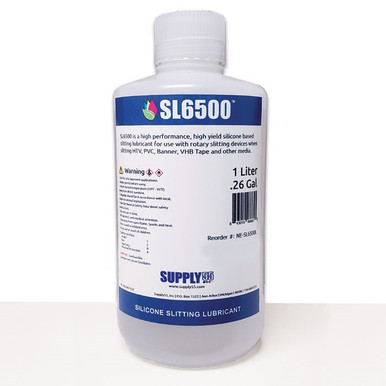 SL6500L Silicone Slitting Lubricant for Roll Slitters | Liter Bottle