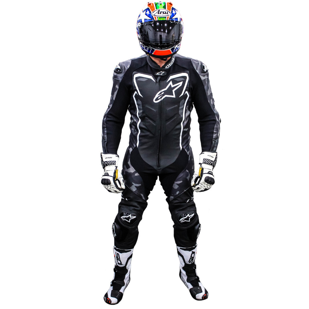 Alpinestars GP Plus Camo One Piece Leather Race Suit - Sportbike Track Gear