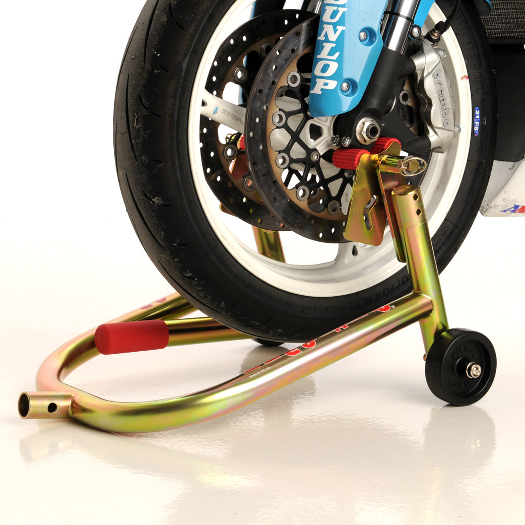 Pit Bull Hybrid Dual Lift Motorcycle Front Stand - Sportbike Track Gear