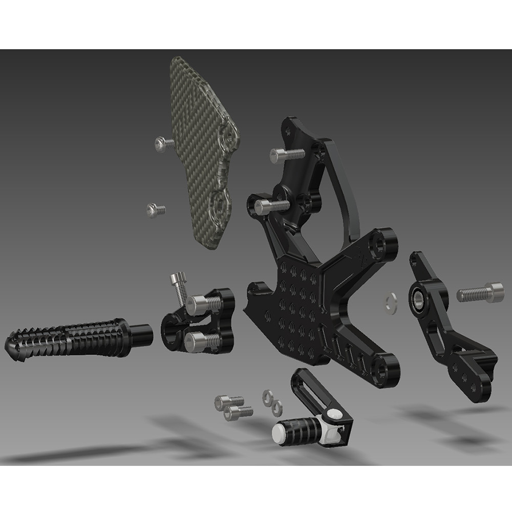 Attack Performance Yamaha R1 2015-2024 Adjustable Rearsets