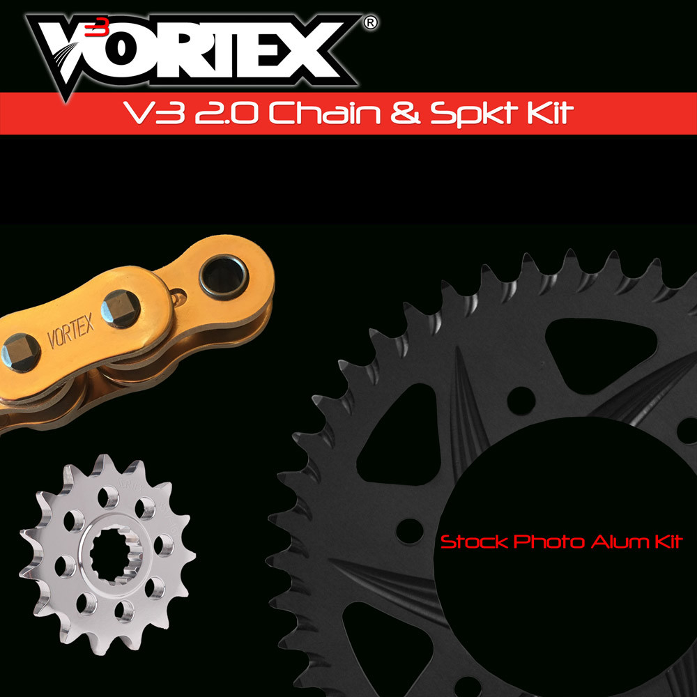Vortex Suzuki SV650S 1999-2011 V3 2.0 Gold Chain and Sprocket Kit