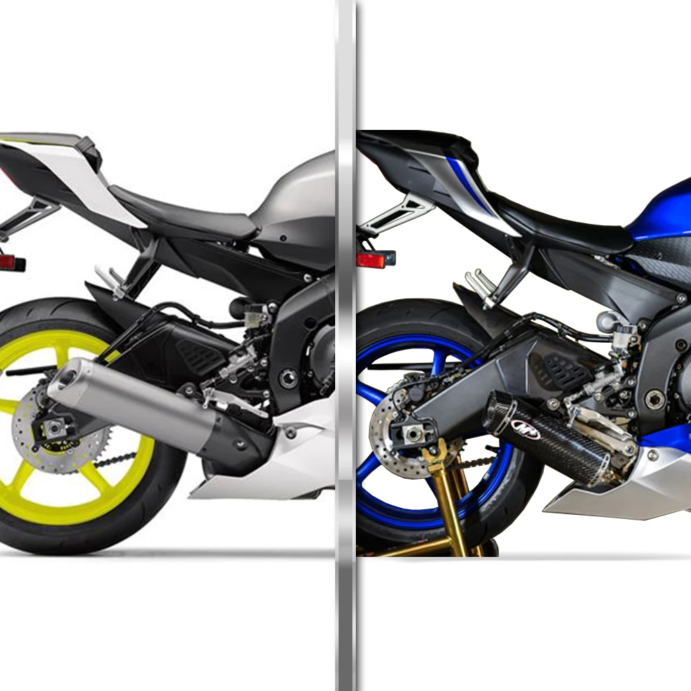 Yamaha R6 2006-2020 M4 Stainless Full Exhaust X96 Carbon Canister