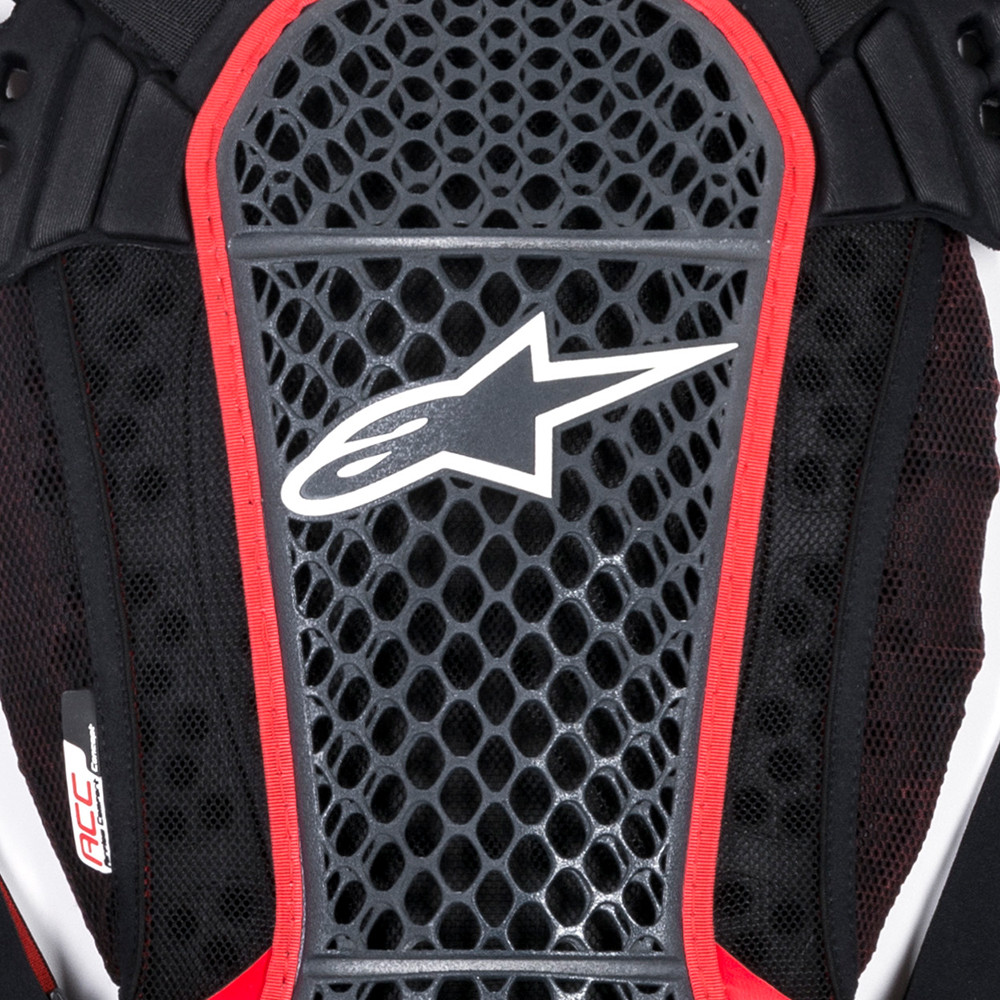 Alpinestars Nucleon KR-3 Back Protector Black/Red - Sportbike Track Gear